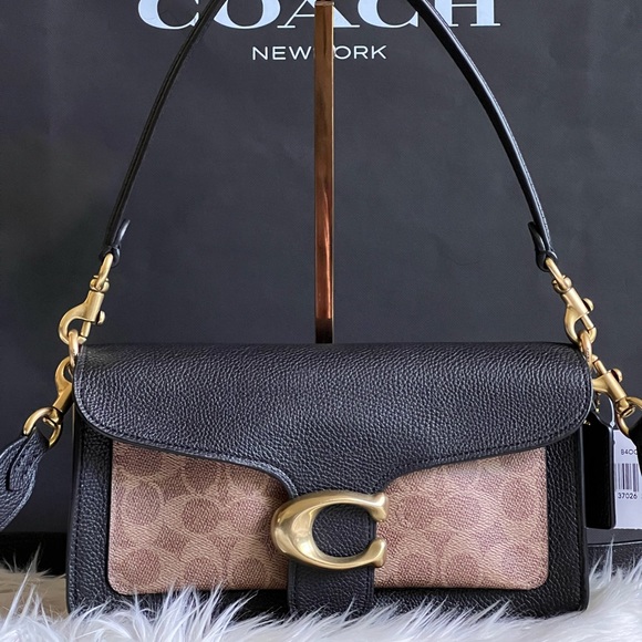 Coach | Bags | 79337 Coach Tabby Shoulder Bag 26 With Signature Canvas ...